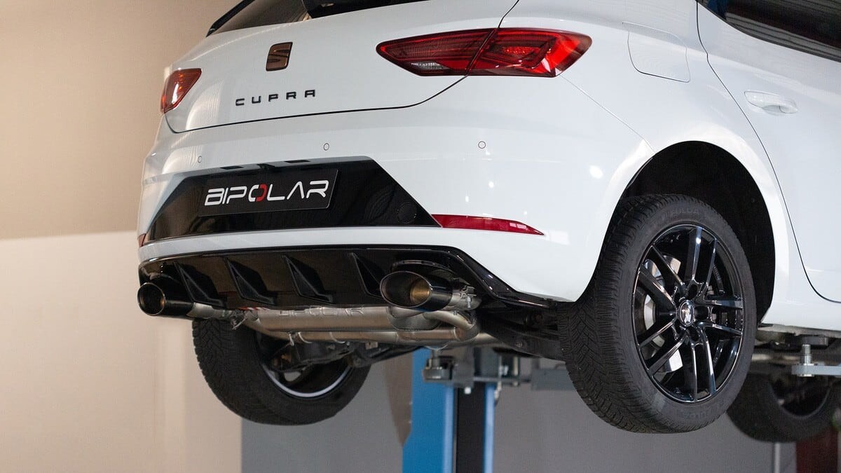 Seat Leon Cupra 290 OPF DNUC Klappenauspuff Grail / Bipolar Exhaust ...